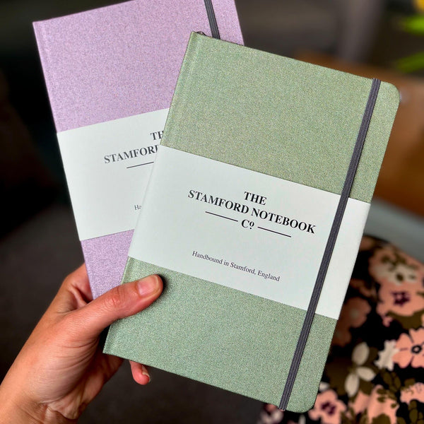 The Heritage Buckram Notebook - Lavender – The Stamford Notebook Co.