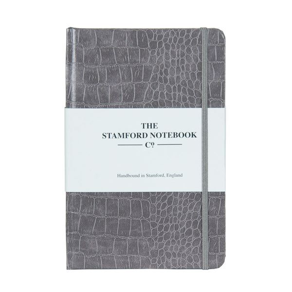 The Mock Croc Embossed Notebook - Grey – The Stamford Notebook Co.