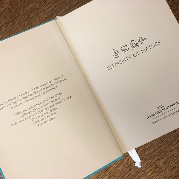 The Elements of Nature Notebook - Water – The Stamford Notebook Co.